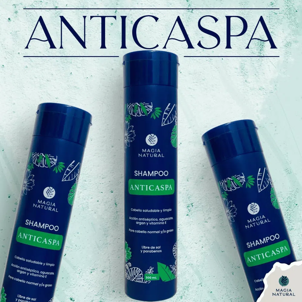 Shampoo Anticaspa Magia Natural | Con Antisépticos Naturales