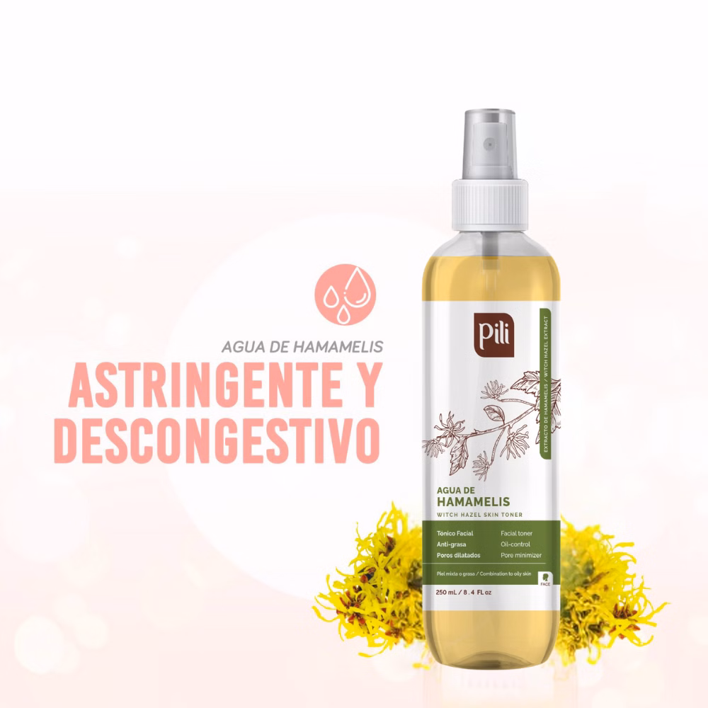 Agua De Hamamelis Pili | Para Pieles Grasas