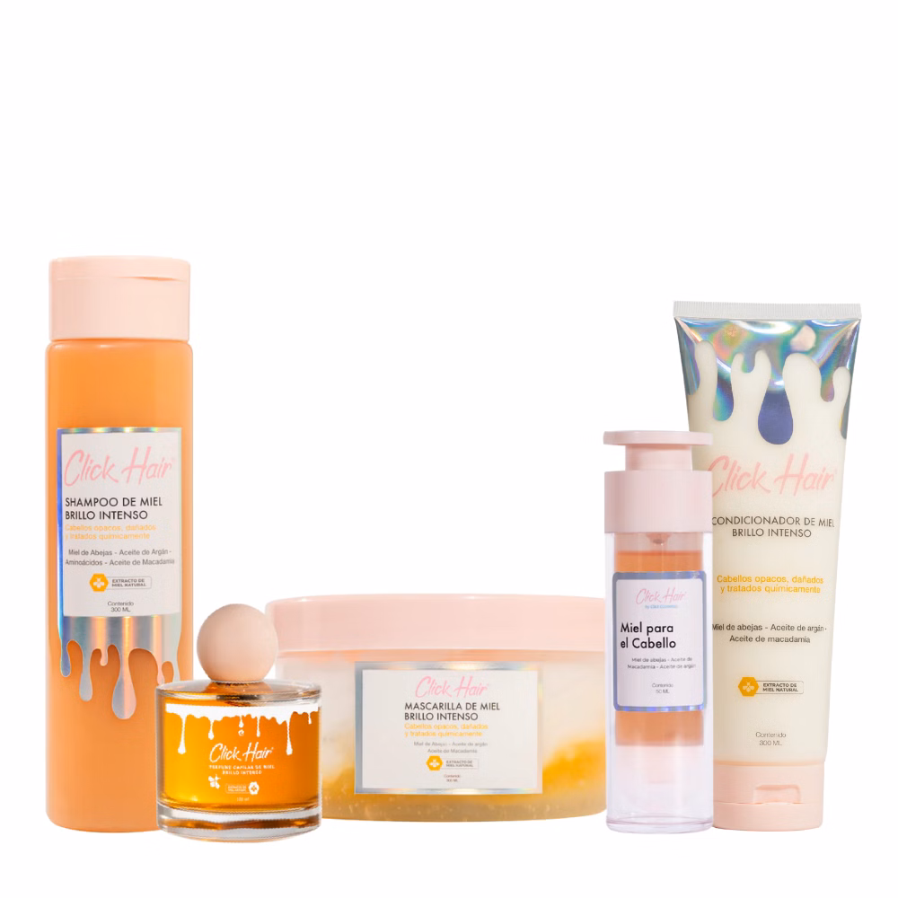 Kit Línea De Miel Brillo Intenso + Perfume de Miel Click Hair | El ...