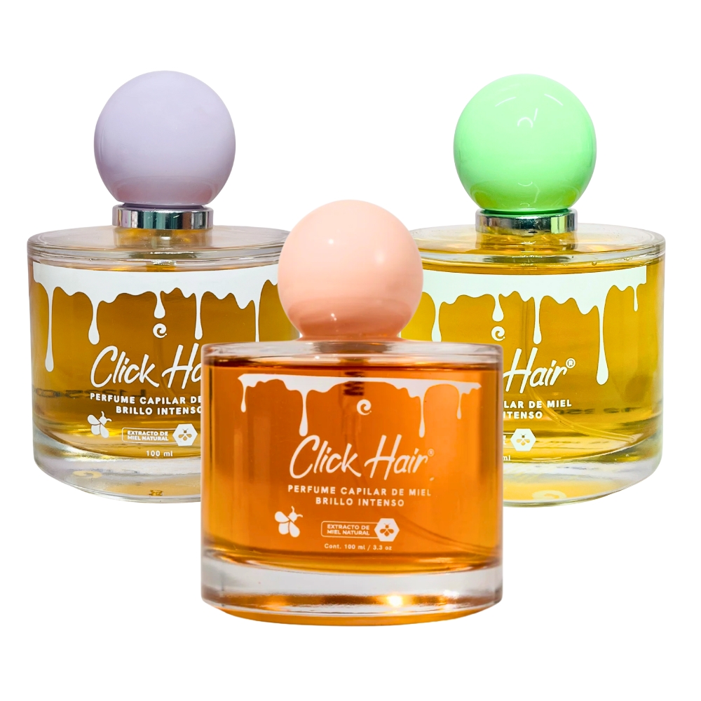 Perfume Capilar de Miel Click Hair | 3 deliciosos aromas gourmand